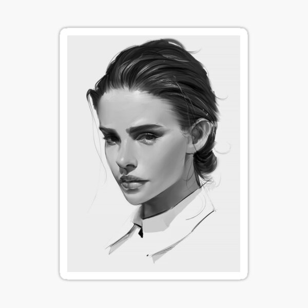 "Design an awesome girl art" Sticker for Sale by DubLinArt00 | Redbubble