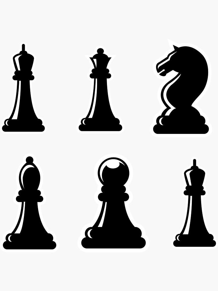 "chess stickers pack" Sticker by lameyadeco | Redbubble