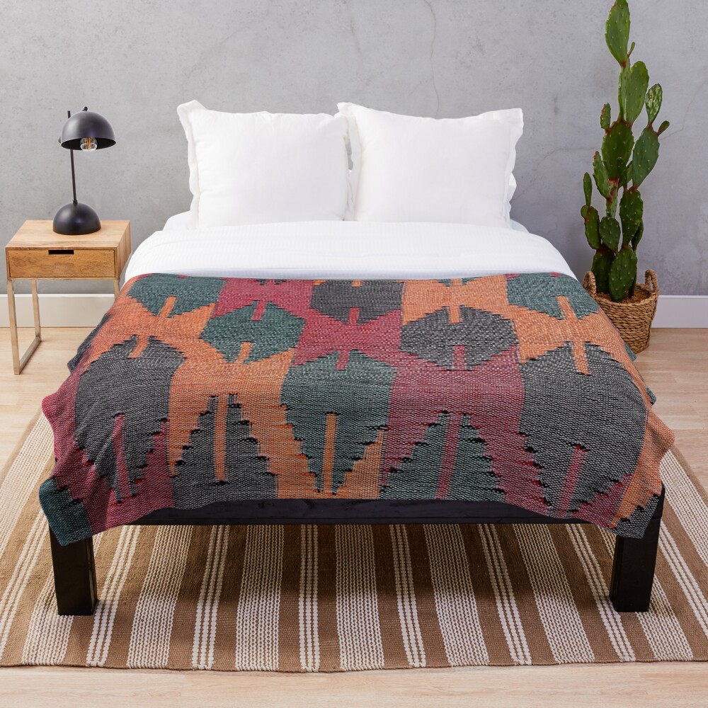 "Nepali handmade dhaka topi fabric pattern " Throw Blanket for Sale by ...