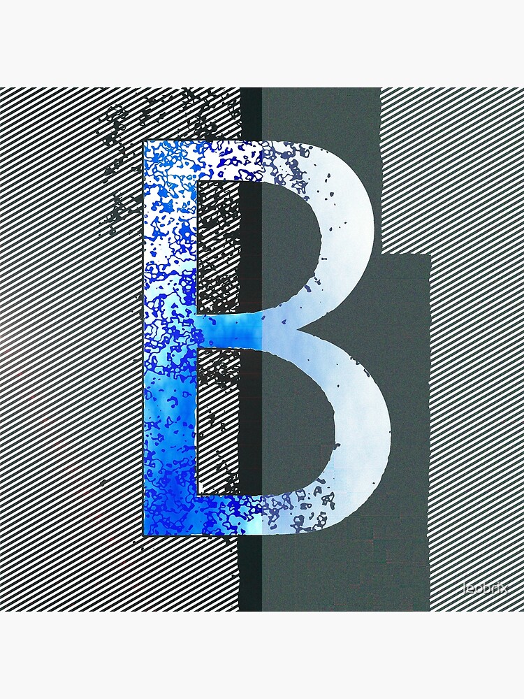 Póster «Letra mayúscula B» de leobrix | Redbubble