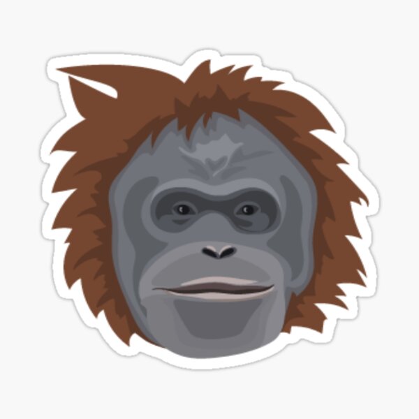 "Fancy Monke" Sticker by StarlordsStuff | Redbubble