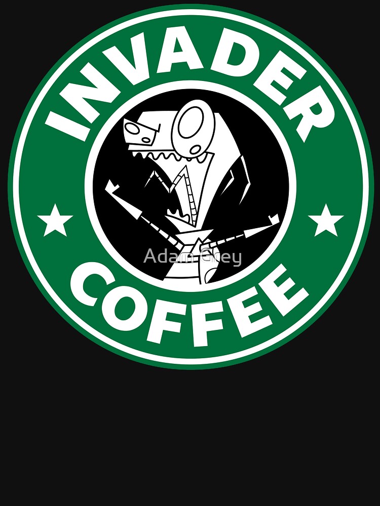 "Invader Coffee" T-shirt for Sale by adamxgrey | Redbubble | invader ...