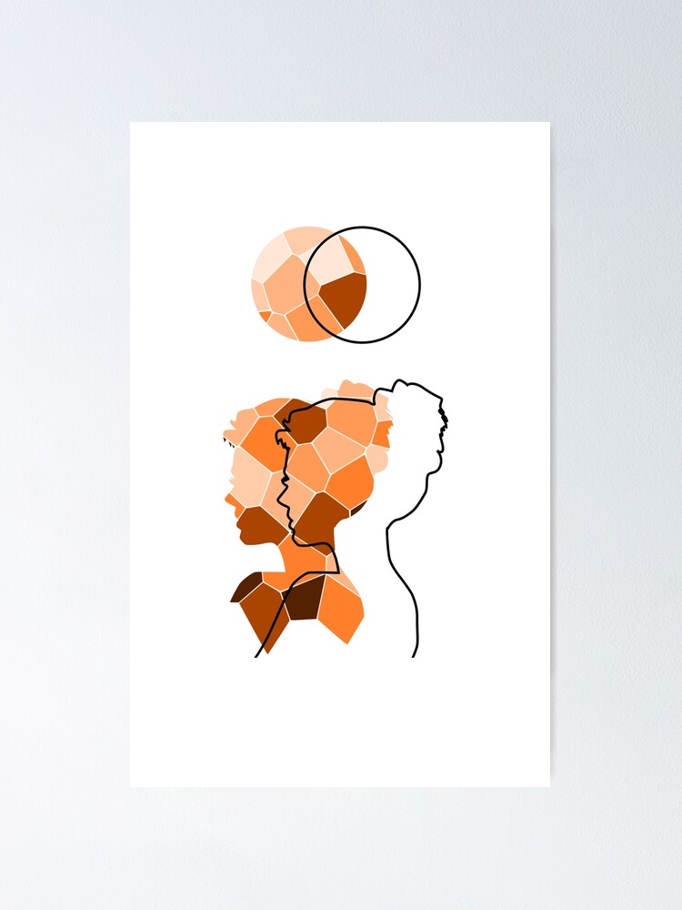 "SUNSET Geometric and Line Art " Poster by odjoo | Redbubble