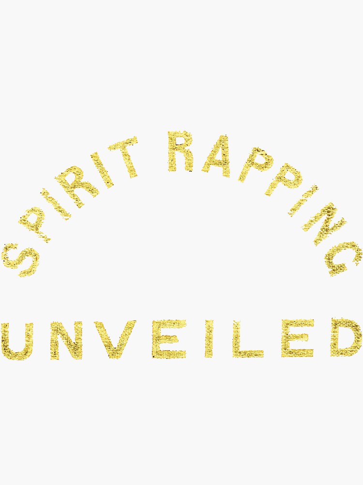 "Spirit Rapping Unveiled" Sticker by PaperClothes | Redbubble
