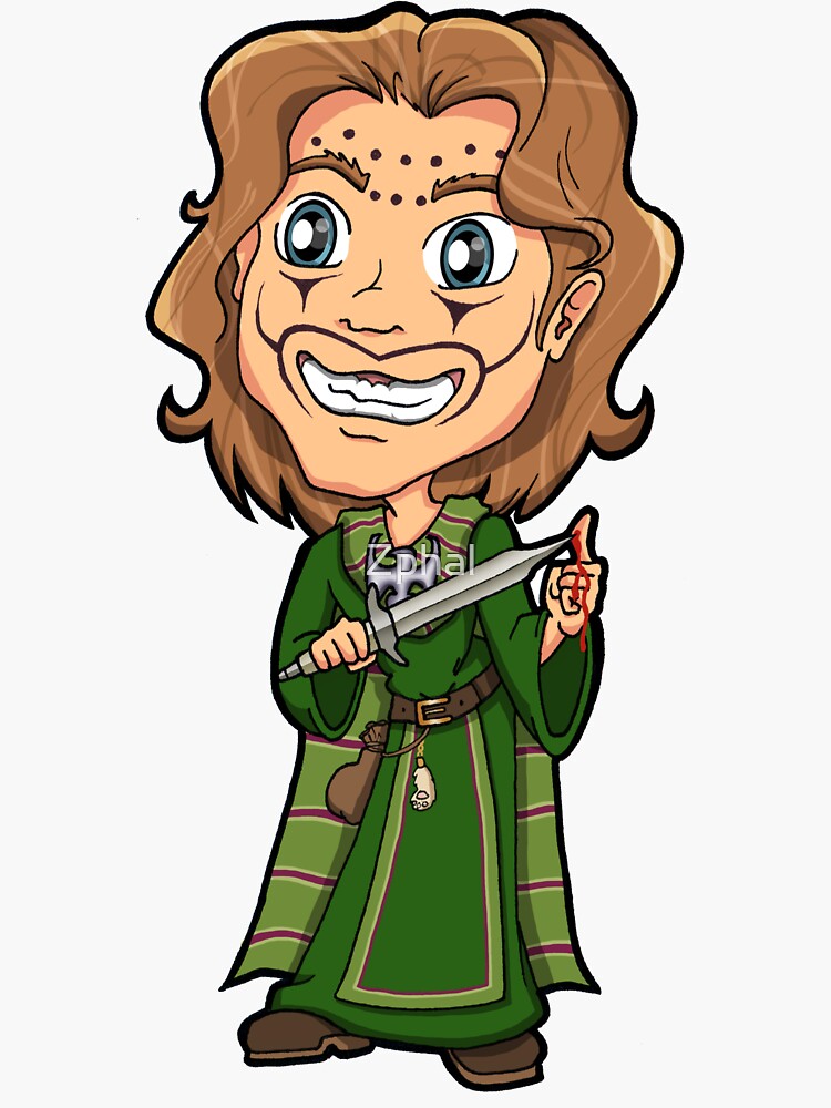 "Baldur's Gate - Xzar the Necromancer" Sticker for Sale by Zphal ...