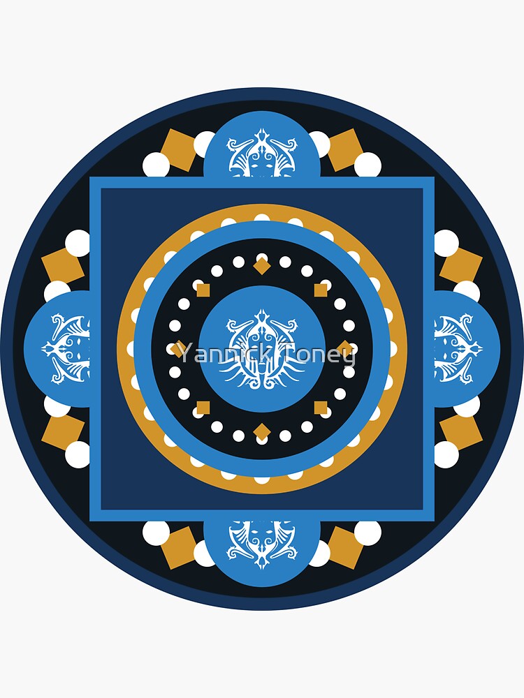 "Orlais Mandala - Dragon Age Geometric Art" Sticker by YTBooks | Redbubble