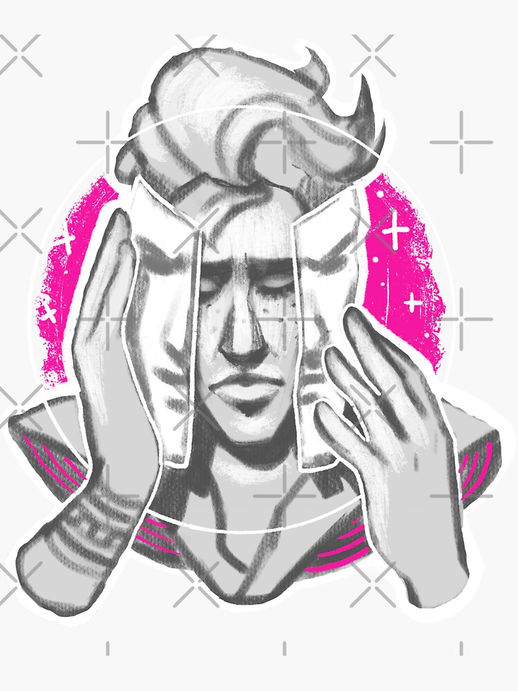 "Timothy Lawrence has an identity crisis, Borderlands fan art" Sticker ...