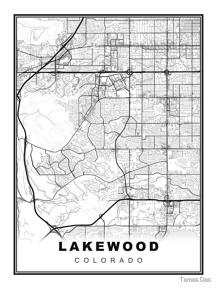 Lakewood Colorado Map Lakewood Gulch Topo Map CO, Jefferson County