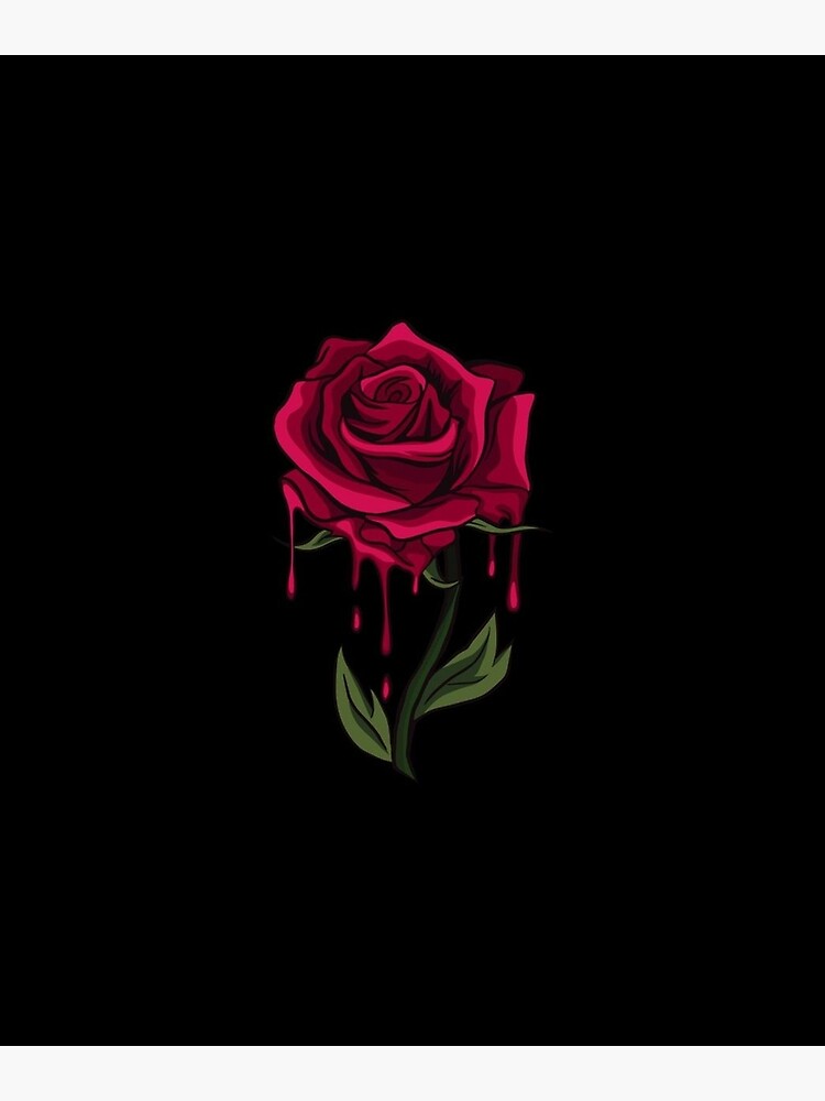 "Bleeding rose" Poster for Sale by M1sAandM3nA | Redbubble