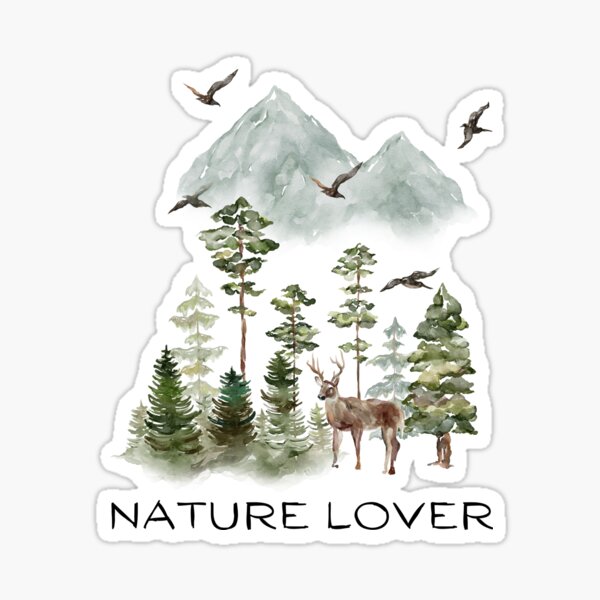 "Nature Lover" Sticker for Sale by StarTribe | Redbubble