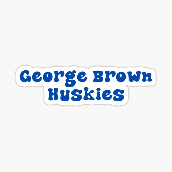"George Brown Huskies" Sticker for Sale by jreiken | Redbubble