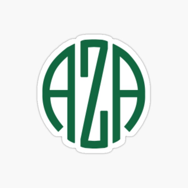 "Dark Green AZA Monogram" Sticker by stargazzr | Redbubble