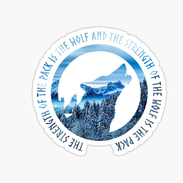 "Wolf Pack Strength" Sticker for Sale by Gralok | Redbubble