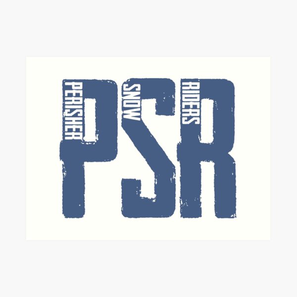 "PSR logo" Art Print by dtgm | Redbubble