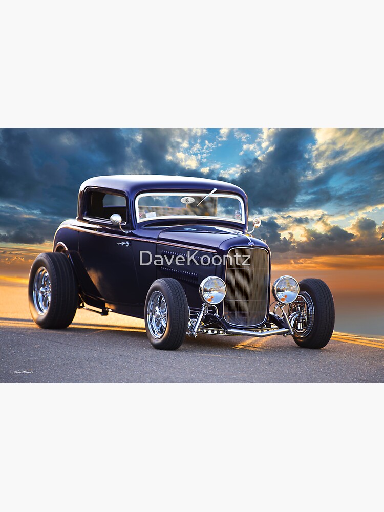 "1932 Ford 'Deuce' Coupe" Sticker for Sale by DaveKoontz | Redbubble