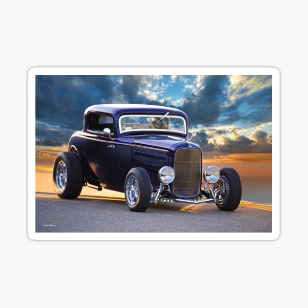 "1932 Ford 'Deuce' Coupe" Sticker for Sale by DaveKoontz | Redbubble