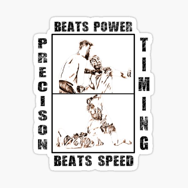 "Precision Beats Power and Timing Beats Speed" Sticker for Sale by ...