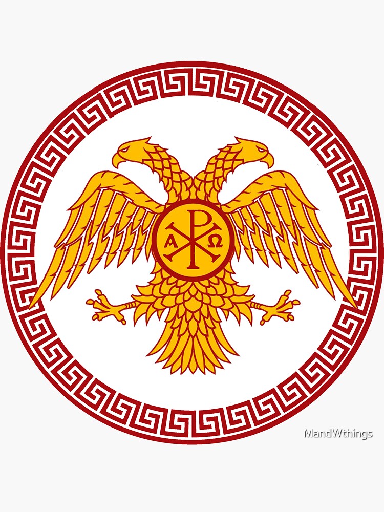 "Byzantine Eagle" Sticker for Sale by MandWthings | Redbubble