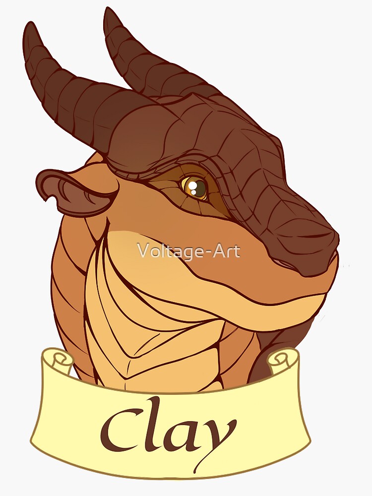 "Clay Sticker" Sticker for Sale by Voltage-Art | Redbubble