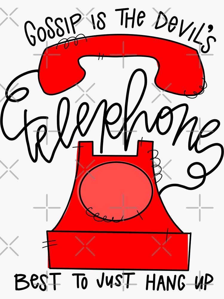 "The Devil’s Telephone" Sticker for Sale by Sheabalina | Redbubble