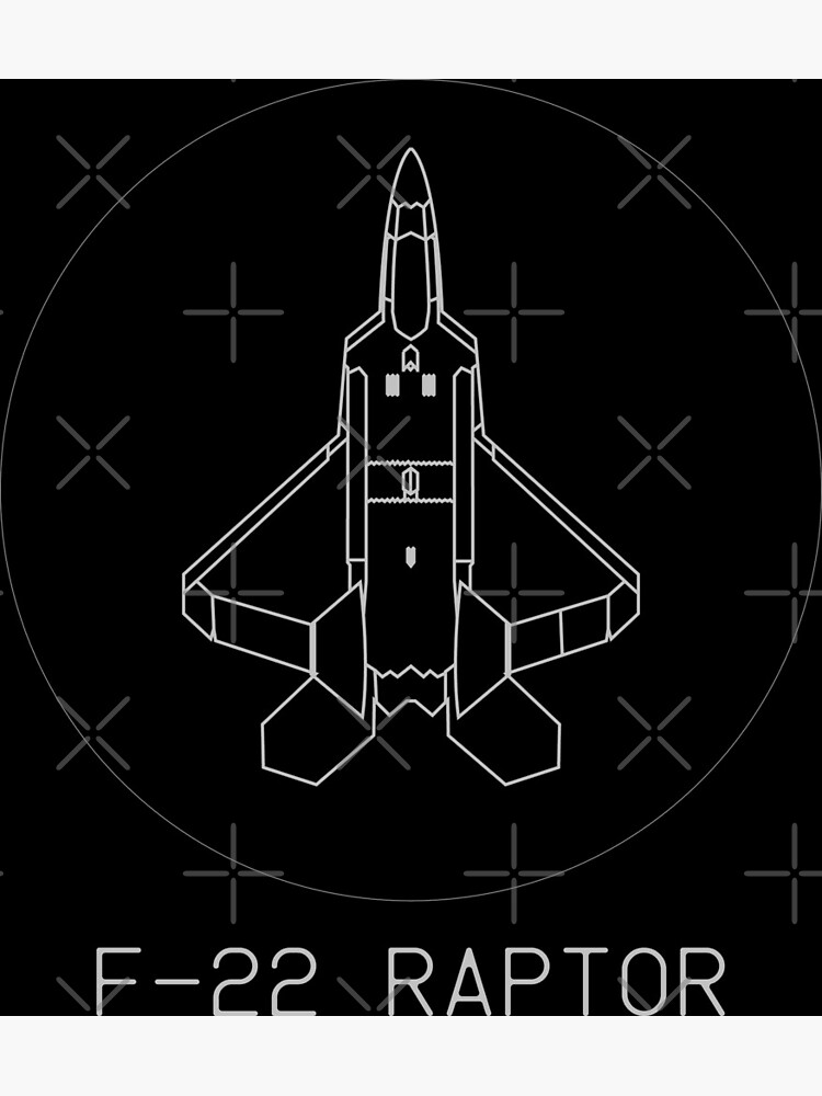 Lámina artística «Logotipo de la línea F-22 Raptor» de Lynjones819 ...