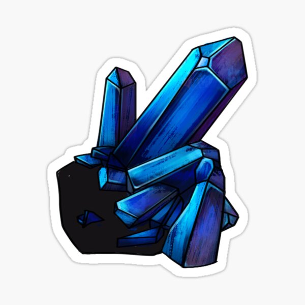 "Blue Crystals" Sticker for Sale by agentequus | Redbubble