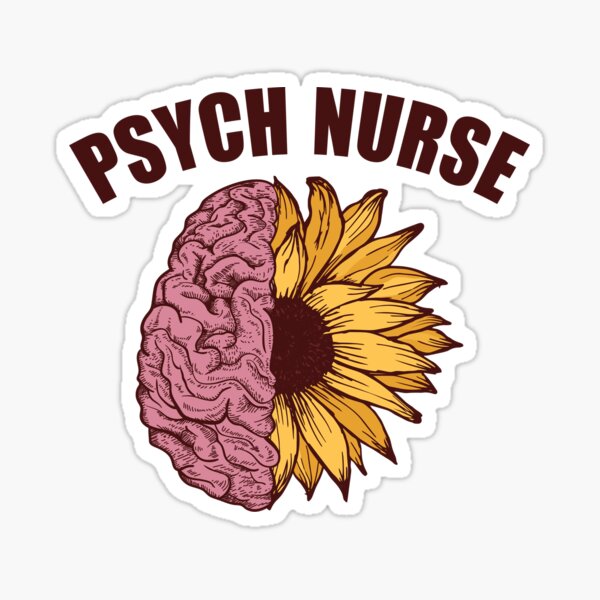 "Psych nurse " Sticker for Sale by ARLAN-GONSALVES | Redbubble