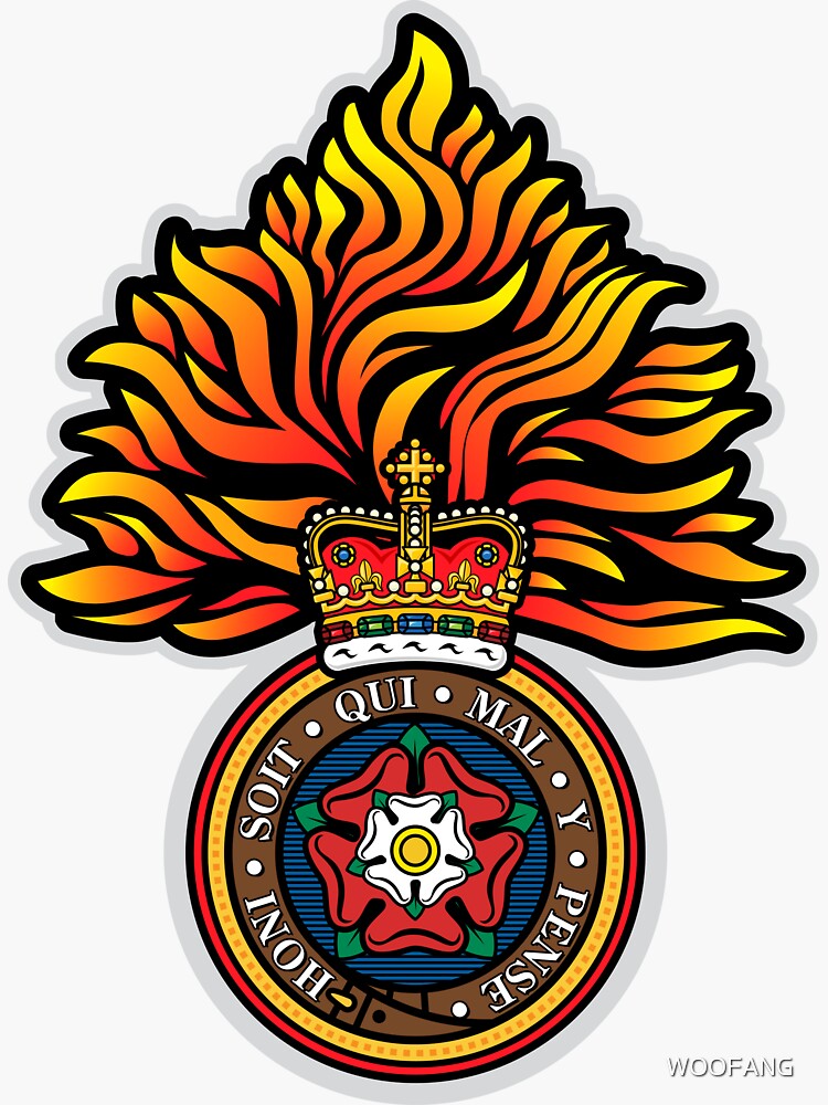 "ROYAL REGIMENT OF FUSILIERS" Sticker by WOOFANG | Redbubble
