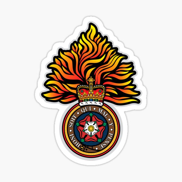 "ROYAL REGIMENT OF FUSILIERS" Sticker by WOOFANG | Redbubble