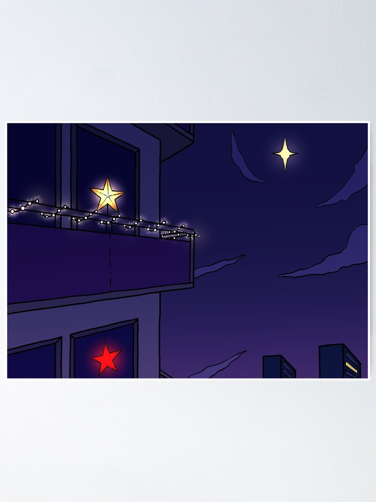 "December Star" Poster for Sale by kwallin-art | Redbubble