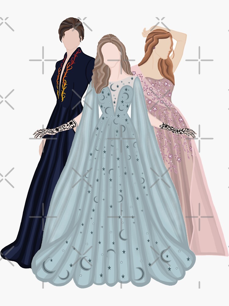 "Archeron Sisters ACOTAR" Sticker for Sale by Corinnthia | Redbubble