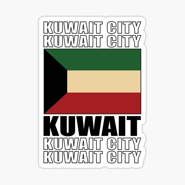 "Flag of Kuwait" Sticker by KewaleeTee | Redbubble