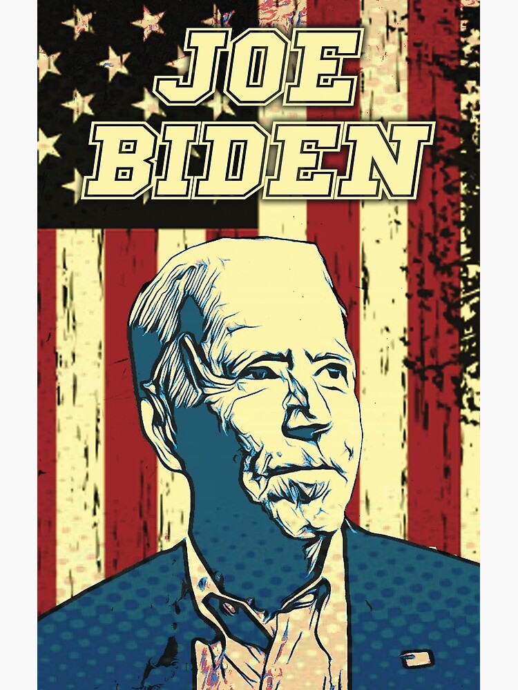"NEW Joe Biden illustration artwork design" Poster by danishkadu ...