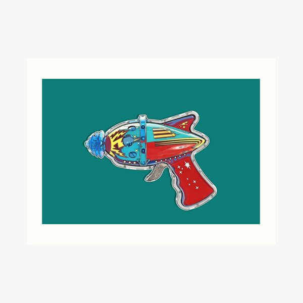 "Cartoon style sci-fi cosmic ray gun" Art Print for Sale by soupstock ...