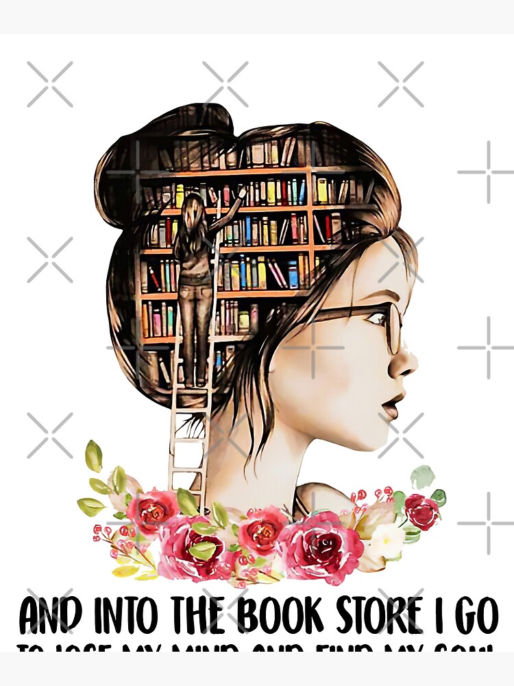 "Into The Book Store I Go 2" Poster for Sale by Maxartdesigns | Redbubble