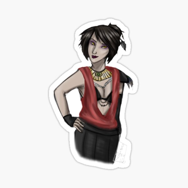 "Morrigan - Dragon Age Origins" Sticker by daveydesu | Redbubble