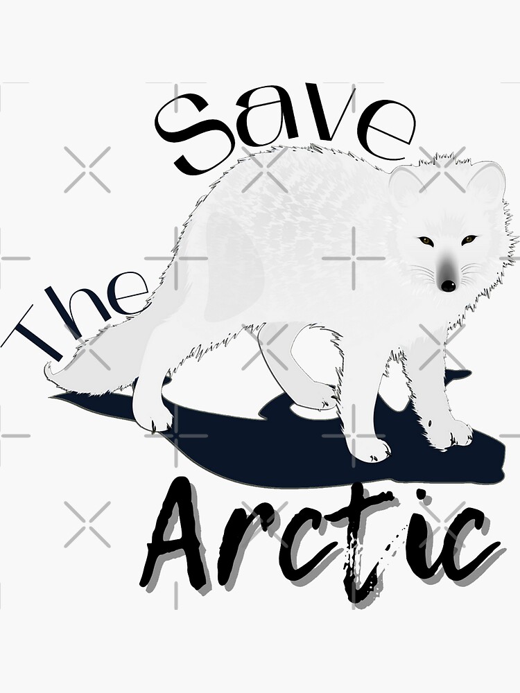 "Save the Arctic" Sticker for Sale by Pollyannisha | Redbubble