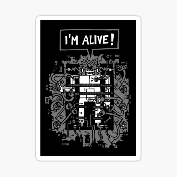 "Alive" Sticker for Sale by TehStr4ngeOnes | Redbubble