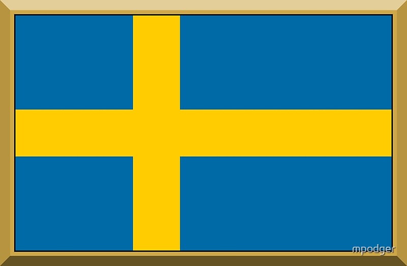 "Swedish Flag Gifts, Masks, Stickers & Products (GF)" by mpodger ...