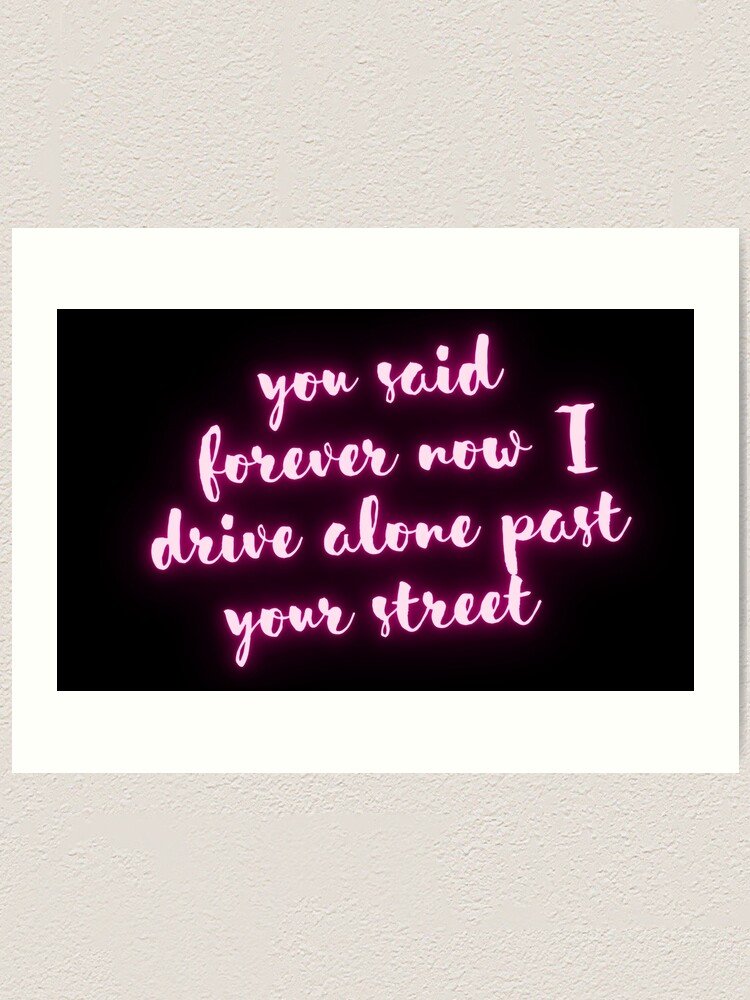 "Olivia Rodrigo Drivers Licence Pink Neon " Art Print by lalalaka ...