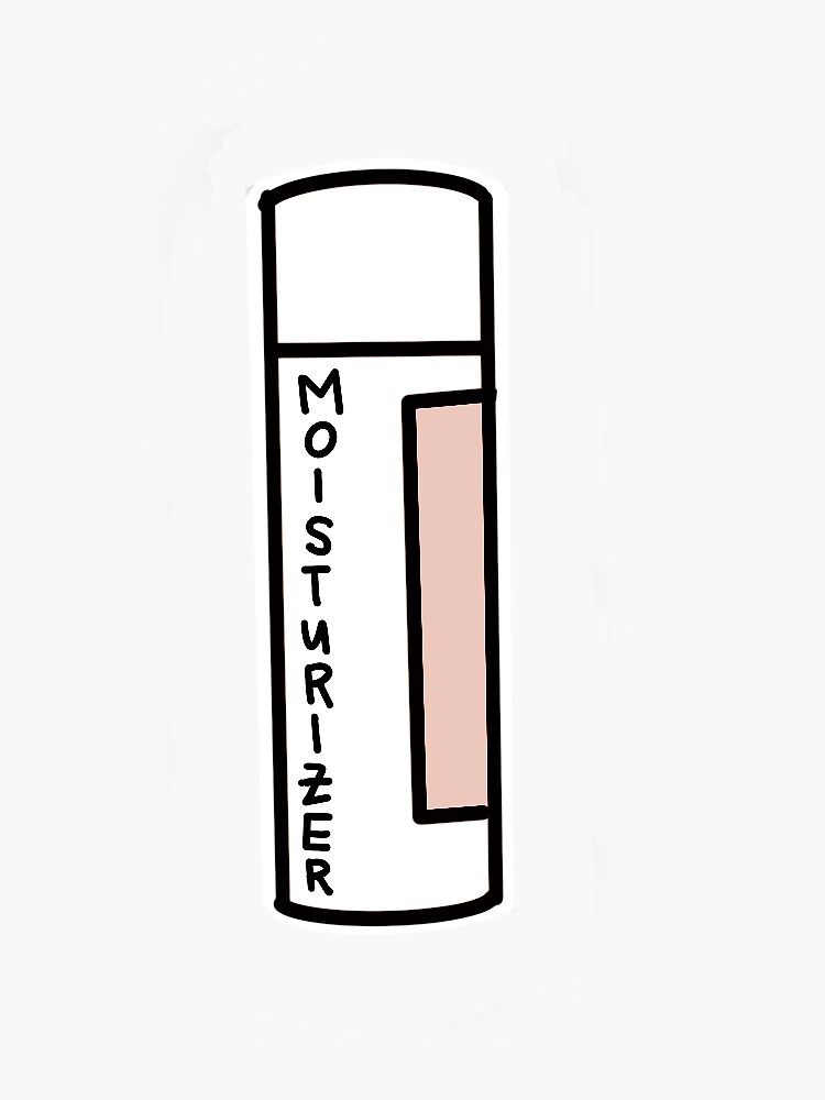 "moisturizer!" Sticker for Sale by retrobutterfly | Redbubble