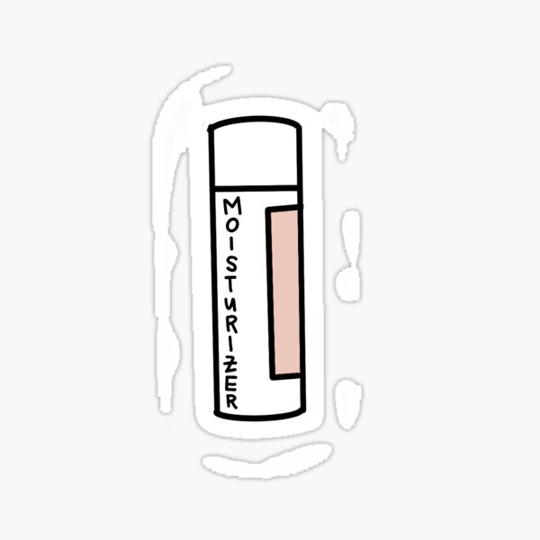 "moisturizer!" Sticker for Sale by retrobutterfly | Redbubble