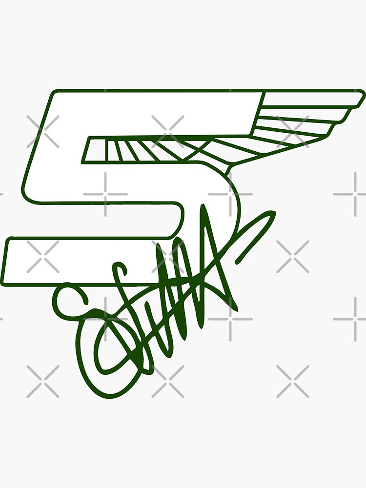 "Sebastian Vettel 5" Sticker for Sale by FinnickArrow | Redbubble