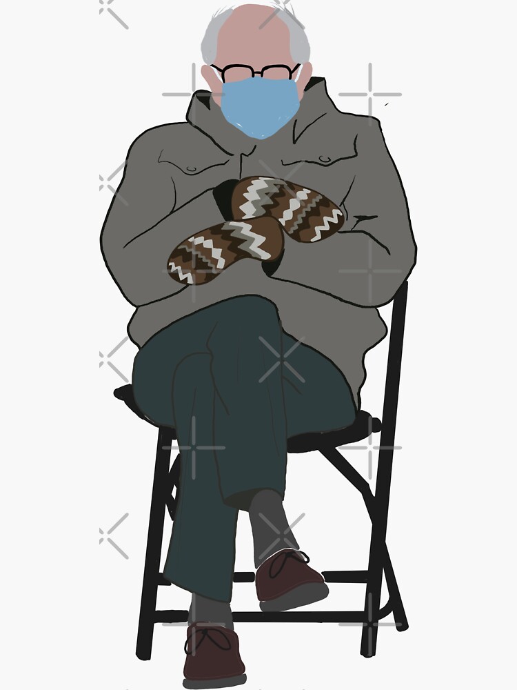 "Bernie is Tired of this Mess" Sticker for Sale by CookInitiative ...