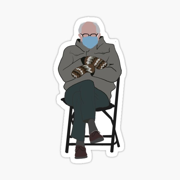 "Bernie is Tired of this Mess" Sticker for Sale by CookInitiative ...