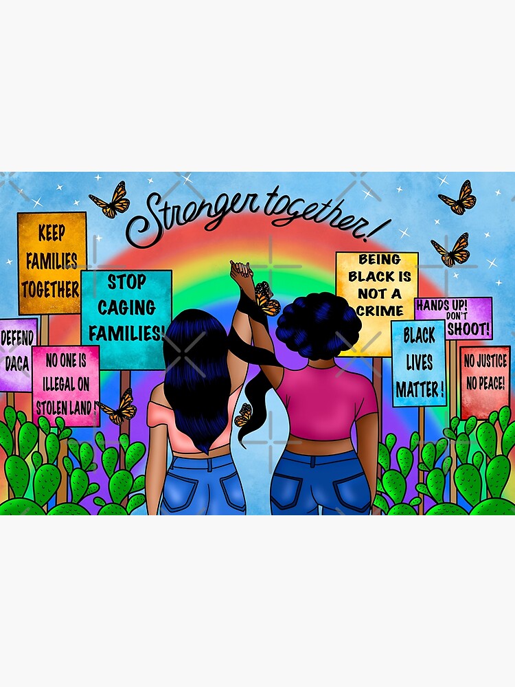 "Stronger together " Poster by Xicanapoet | Redbubble