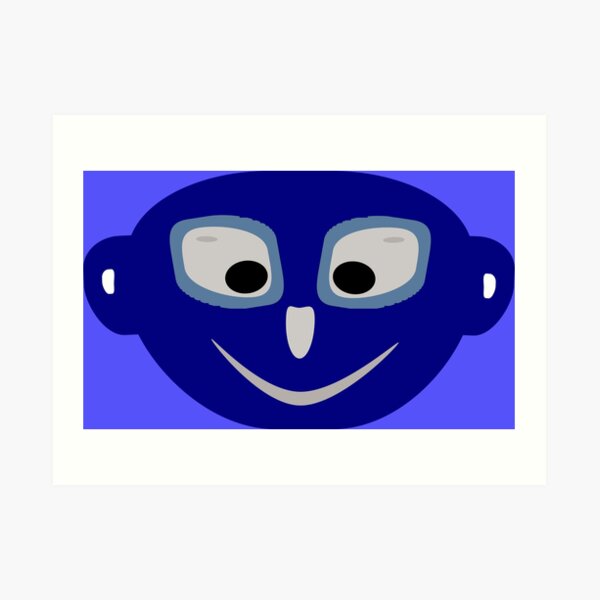 "Blue Face" Art Print by OnlyYellow1 | Redbubble