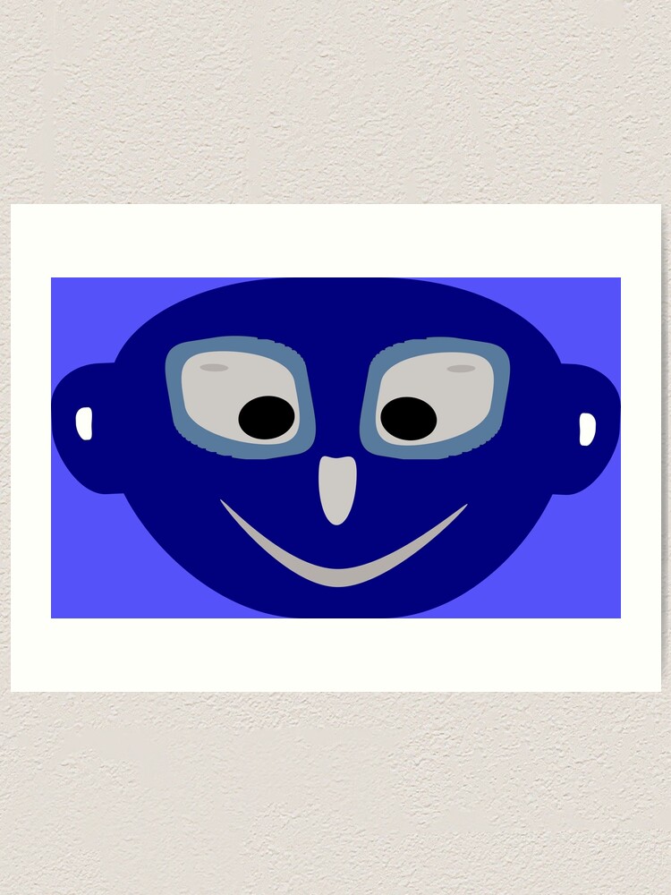 "Blue Face" Art Print by OnlyYellow1 | Redbubble