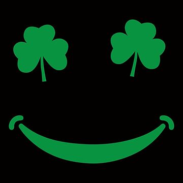 "Shamrock Smile Smiley Face" Art Board Print for Sale by sasigifts ...
