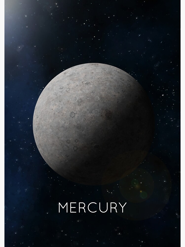 "Solar System - Mercury" Sticker by TSGart | Redbubble